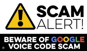 Google Voice Verification Code Scam | Tech Time, LLC