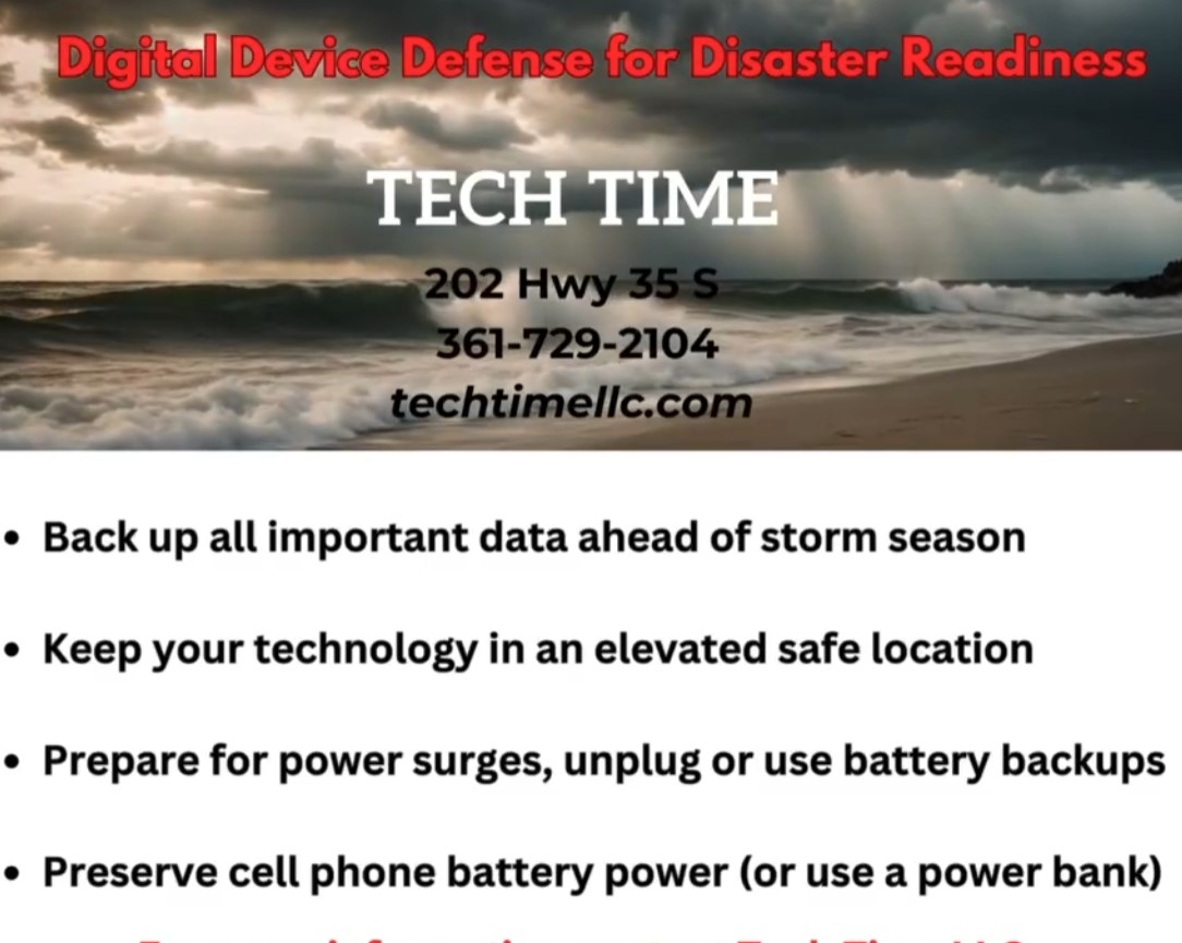 Digital Device Defense for Disaster Readiness | Tech Time, LLC